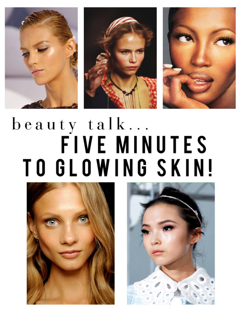 FIVE MINUTES TO GLOWING SKIN - Sea of Shoes